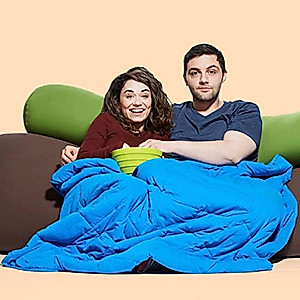 Yogibo CozyBo All-Season Blanket, Lightweight, Soft, Cozy, Sensory Blanket Filled with Special FiBeads, Turquoise