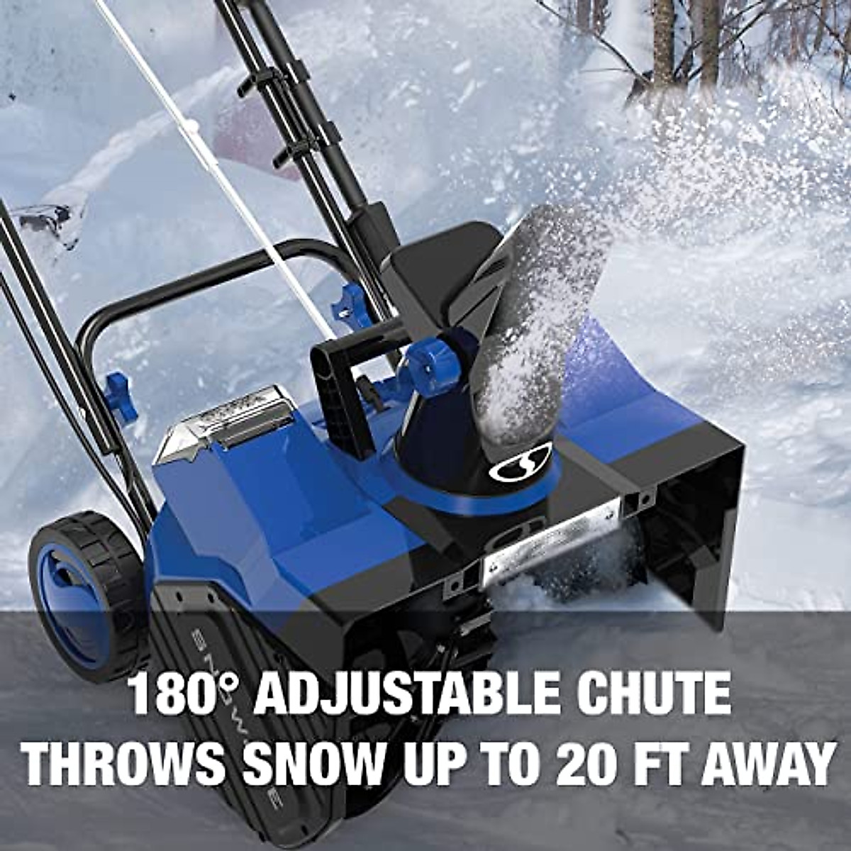 Snow Joe 24V-X2-SB18 18-Inch, 48-Volt IONMAX Cordless Snow Blower Kit (w/ 2 x 4.0-Ah Batteries + Charger)