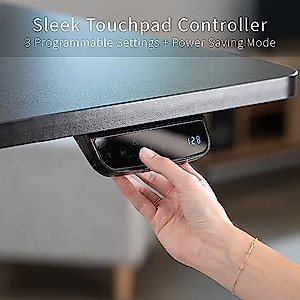VIVO Electric Height Adjustable 71 x 30 inch Memory Stand Up Desk, Rustic Vintage Brown Table Top, Black Dual Motor Frame, Touch Screen Preset Controller, 2B Series, DESK-KIT-2B7N