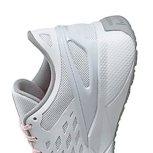 Reebok Women's Nanoflex TR Cross Trainer, White/Pure Grey/Orange Flare, 10.5
