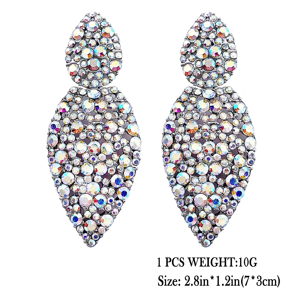 HAISWET Women's Sparkly Crystal Statement Rhinestone Drop Dangle Earrings for Women