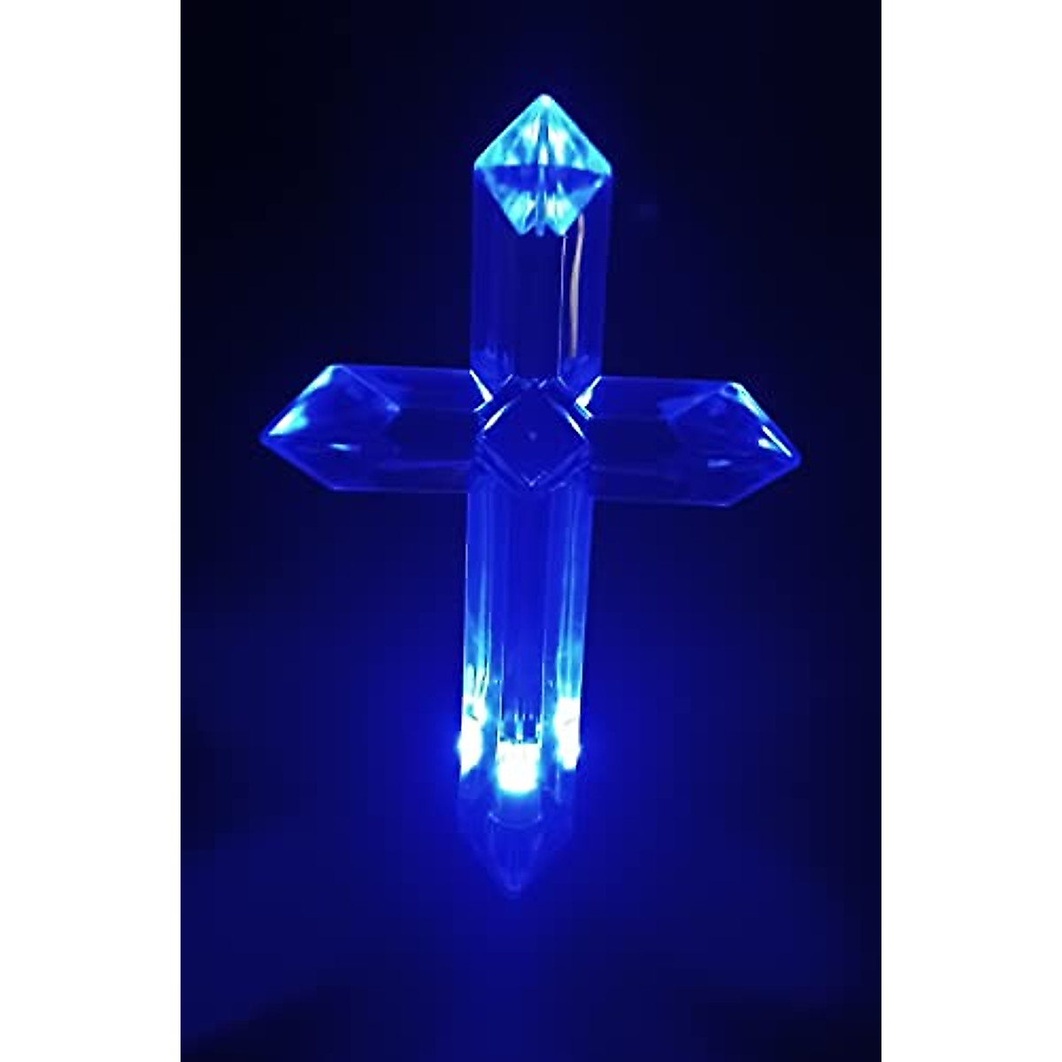 Starry Illuminate 1 PCS Solar Color Changing Big Cross Style Garden Stake Light