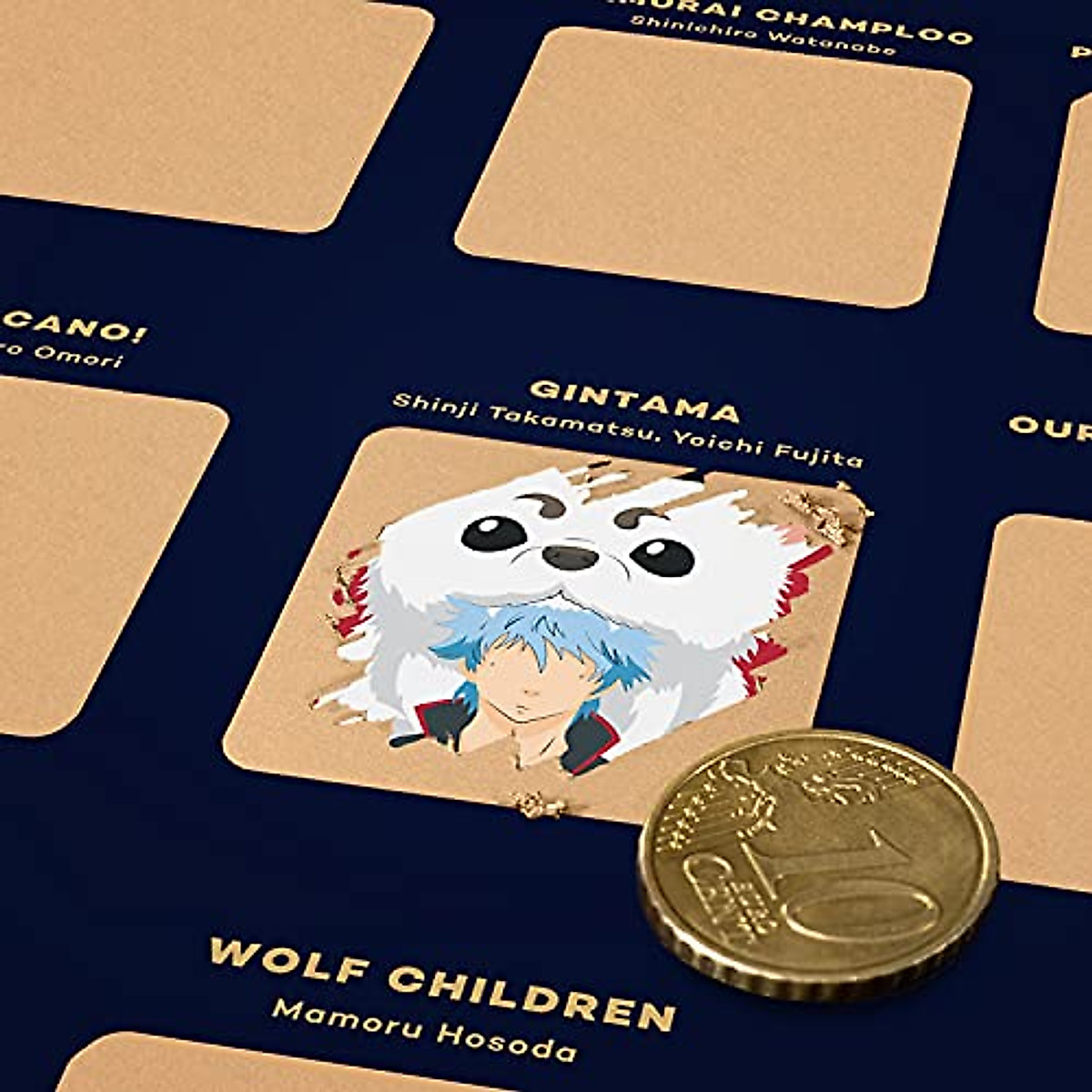 Enno Vatti 100 Anime Scratch Off Poster - Top Animes of All Time (16.5" x 23.4")- Ultimate Bucket List/Cool Anime Stuff- Best Gifts for Anime Lovers, Christmas, Easter, Valentine's Day