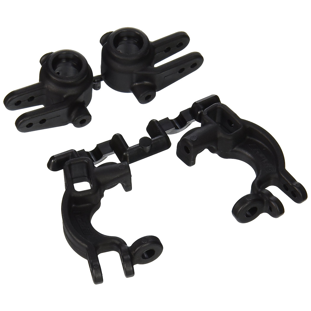 RPM Caster Blocks and Steering Blocks for Traxxas Slash 4x4, Stampede 4x4, and Rally, Black