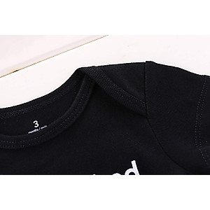 AMMENGBEI Baby Boys Girls Rompers Hand Picked for Earth by My Grandma Grandpa in Heaven Summer Bodysuit (0-3M, Grandpa Black)