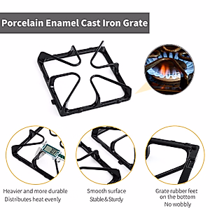 WB31K10034 Grate Replacement Parts For GE Burner Grate Stove Parts General Electric Gas Range Parts Stove Surface Top Grate Cast Iron Rack 4 Pack