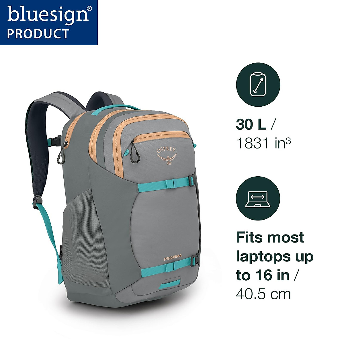 Osprey Proxima Laptop Backpack, Night Shift Blue