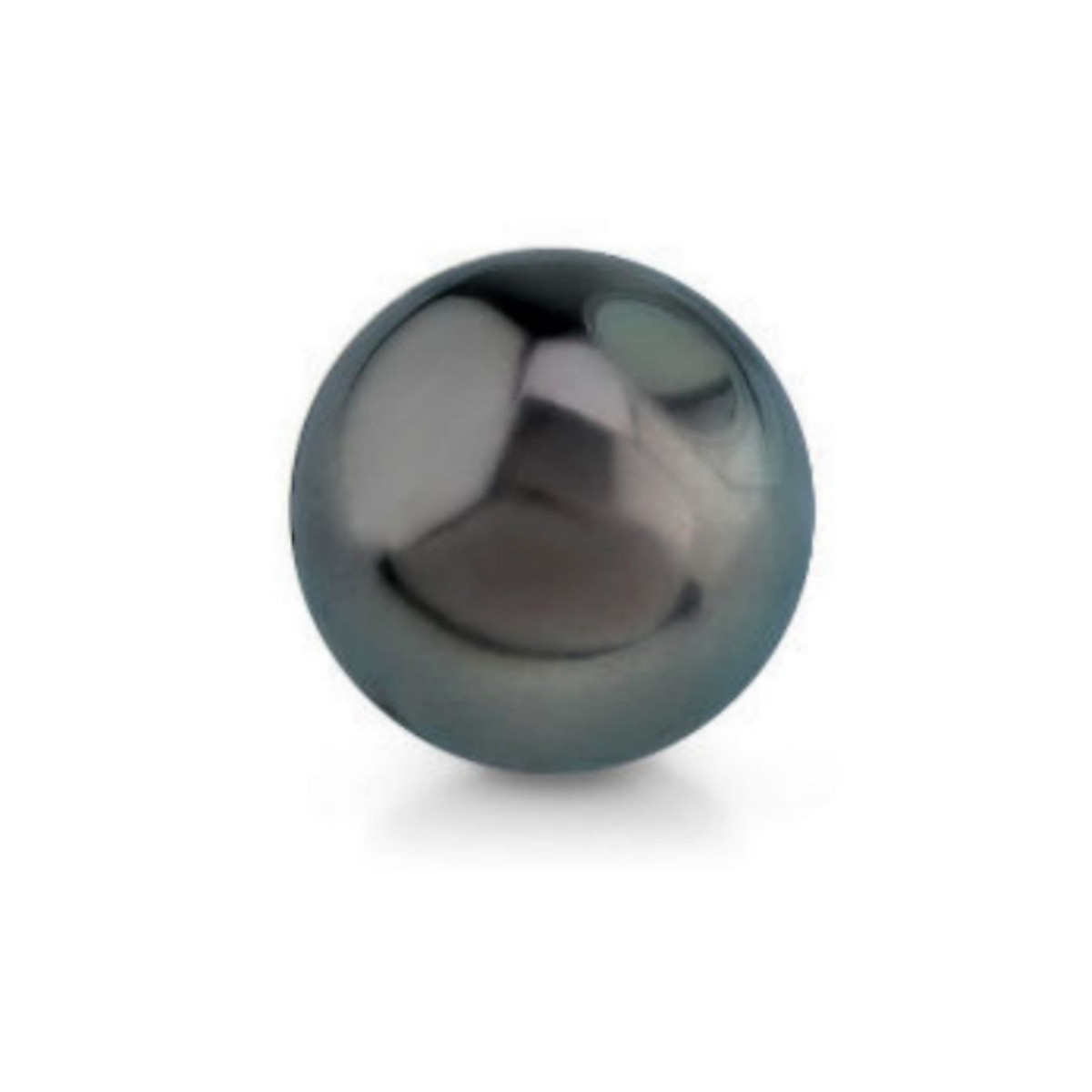 Genuine Single Black Tahitian South Sea Undrilled Round Loose Cultured Pearl - AAA Quality