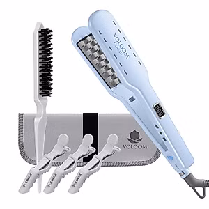 Voloom Classic 1-½” Inch Professional Volumizing Ceramic Hair Iron | for Thicker Hair or Larger Lasting Hair Volume | Adjustable Temp | Auto Shut-Off