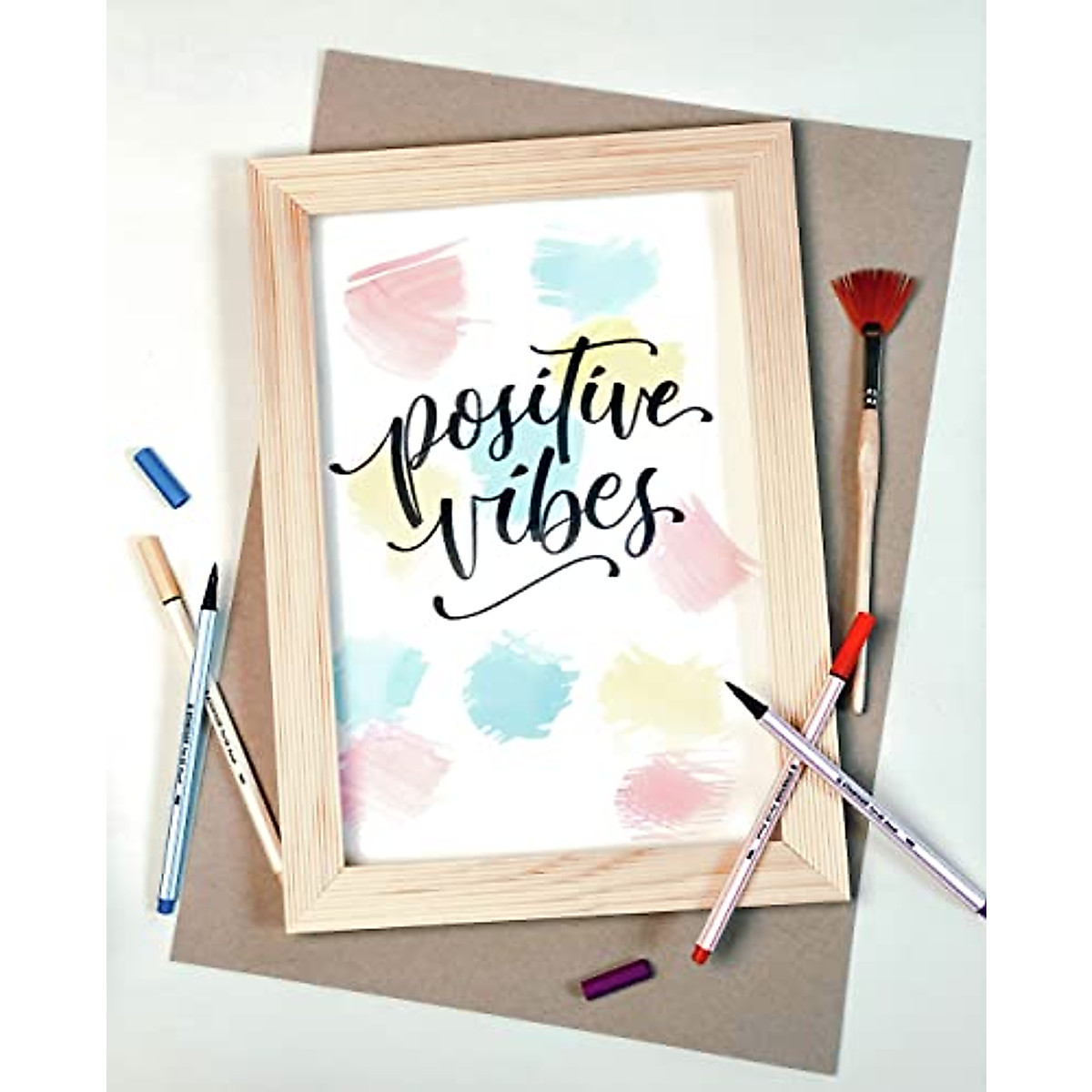 STABILO Premium Fibre-Tip Pen with Brush Tip Pen 68 brush - ARTY - Pack of 24 - Assorted Colours