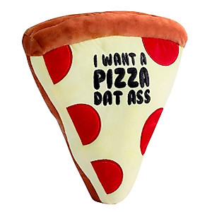 Seymour Butz Plush Pizza - Funny Stuffed Animal Valentine for Girlfriend, Boyfriend, Husband or Wife