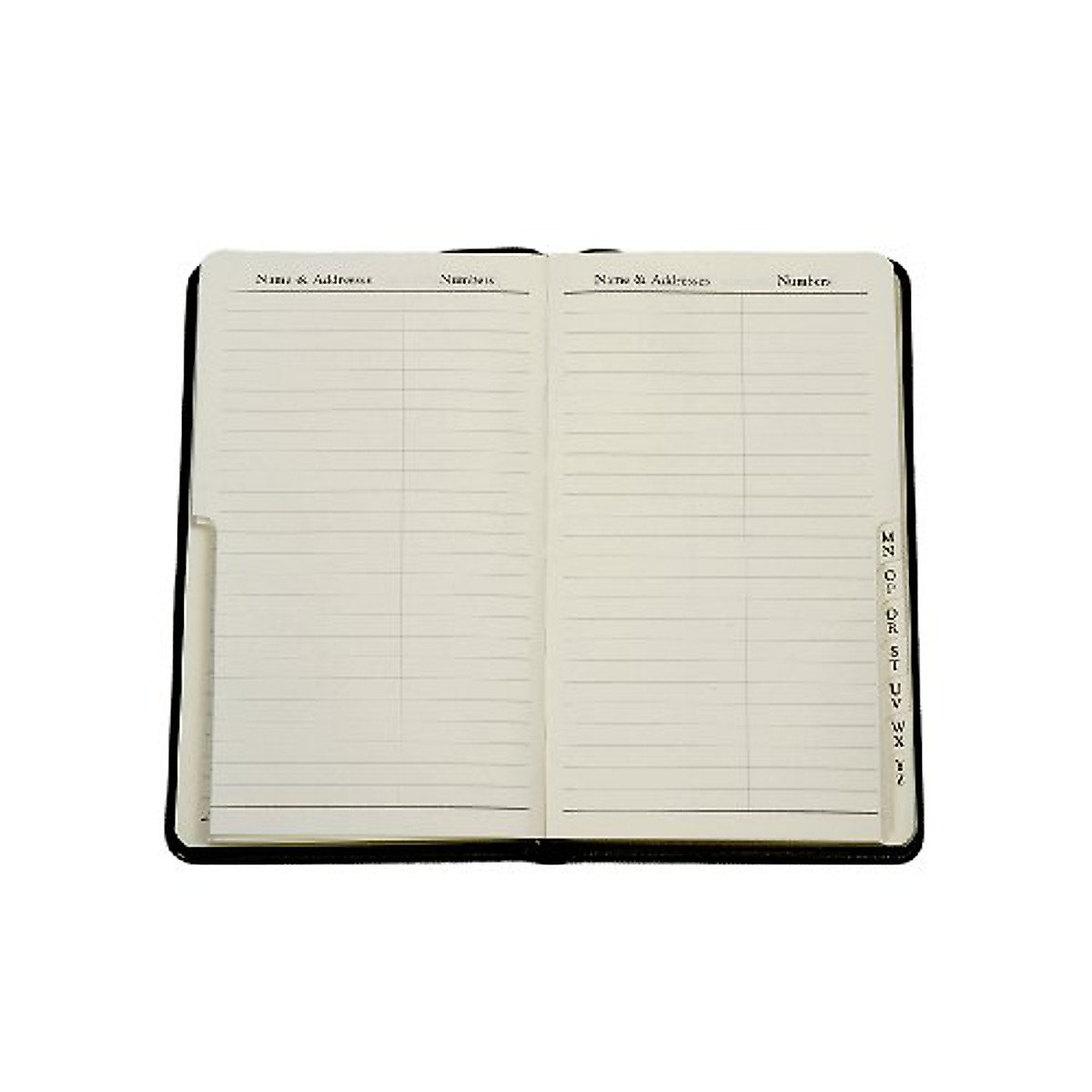 Graphic Image 5 Inch Leather Bound Pocket Address Book, Genuine Calfskin Leather, 750 Entries, British Tan