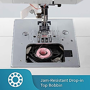 Heureux Sewing and Quilting Machine Computerized, 200 Built-in Stitches, LCD Display, Z6 Automatic Needle Threader, Twin Needle