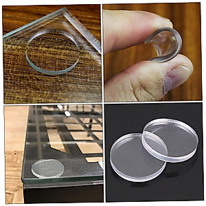 Cabilock 30pcs Gasket Furniture Protectors Leg Protectors for Chairs Table Leg Pads Bumper Protective Pads Furniture Protect Pads Furniture Gripper Clear Desk Protector Transparent Rubber
