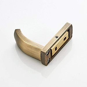 BATHSIR Antique Brass Towel Hooks, Wall Robe Hooks Bathroom Retro Coat Hooks 2 Pack