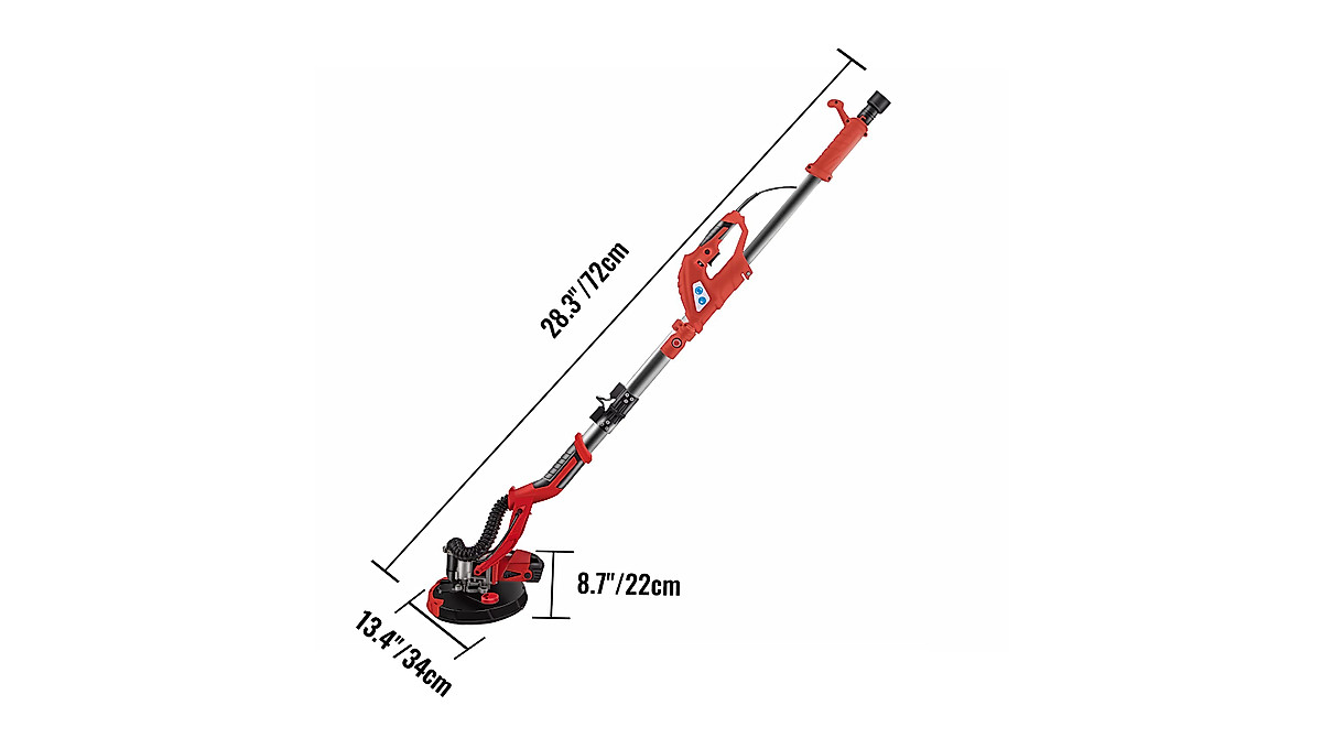 VEVOR 850W Drywall Sander: Dual-Head, Variable Speed for Walls & Ceilings