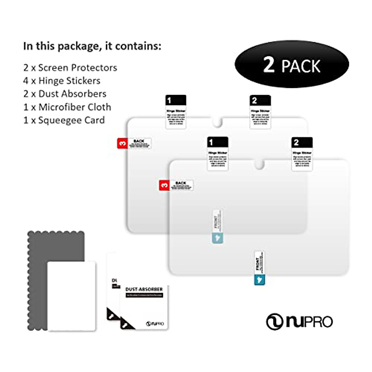 NuPro Anti-Glare Screen Protector for Amazon Fire 7 Tablet (12th generation, 2022 release), 2-pack