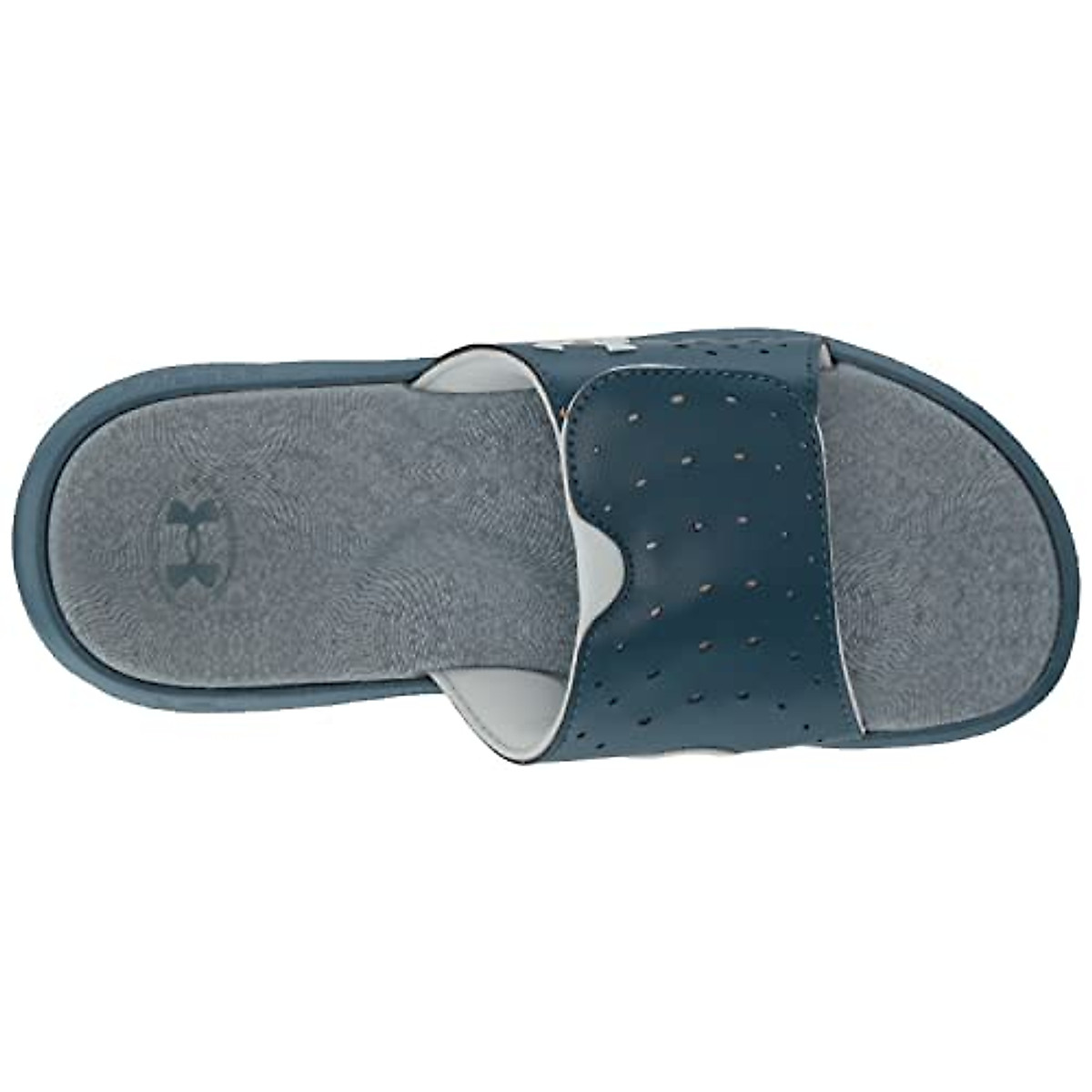 Under Armour Women's Ignite Pro Graphic Slide, (400) Static Blue/Static Blue/Gray Mist, 8, US