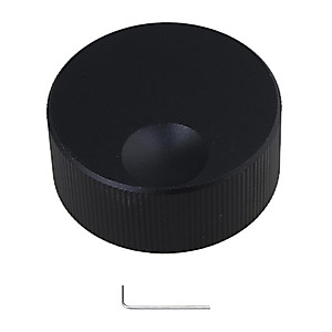 lovermusic lovermusic 32x13MM Black Sandblasting Audio Control Tuning Knob fit 6MM Dia Bore