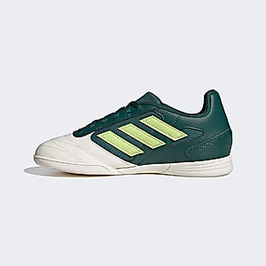 adidas Super Sala 2 Sneaker, Collegiate Green/Pulse Lime/Off White, 1.5 US Unisex Little Kid