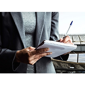 Spiral Steno Pads, 12 Pack, 6 x 9 inches, 80 Sheets, White Paper, Gregg Rule, by Better Office Products, Assorted Solid Colors (Red, Black, Blue, Green), 12 Steno Notebooks