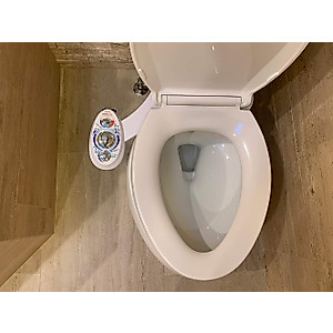 Bidet Attachment Toilet Eco-Splash Bidet Premium - Dual Nozzle - Hot and Cold Water - Self Cleaning Bidet Toilet Attachment