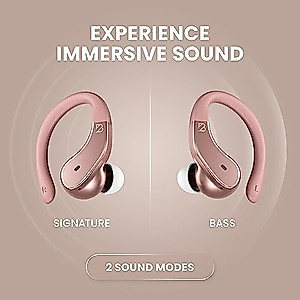 Runner 40- Wireless Earbuds for Running, Small Bluetooth Earbuds for Small Ears Women, Running Bluetooth Earbuds, Small Wireless Earbuds for Small Ear Canals with EarHooks, Over The Ear Earbuds