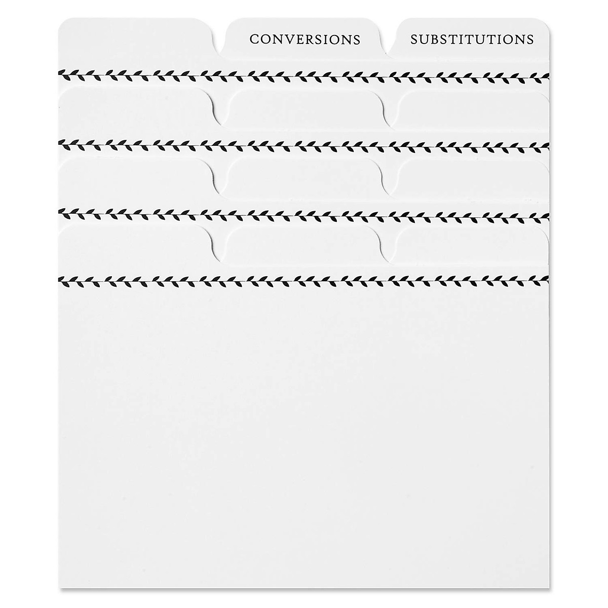 Jot & Mark Recipe Card Dividers | 24 Tabs per Set, Works with 4x6 Inch Cards, Helps Organize Recipe Box (Classic)
