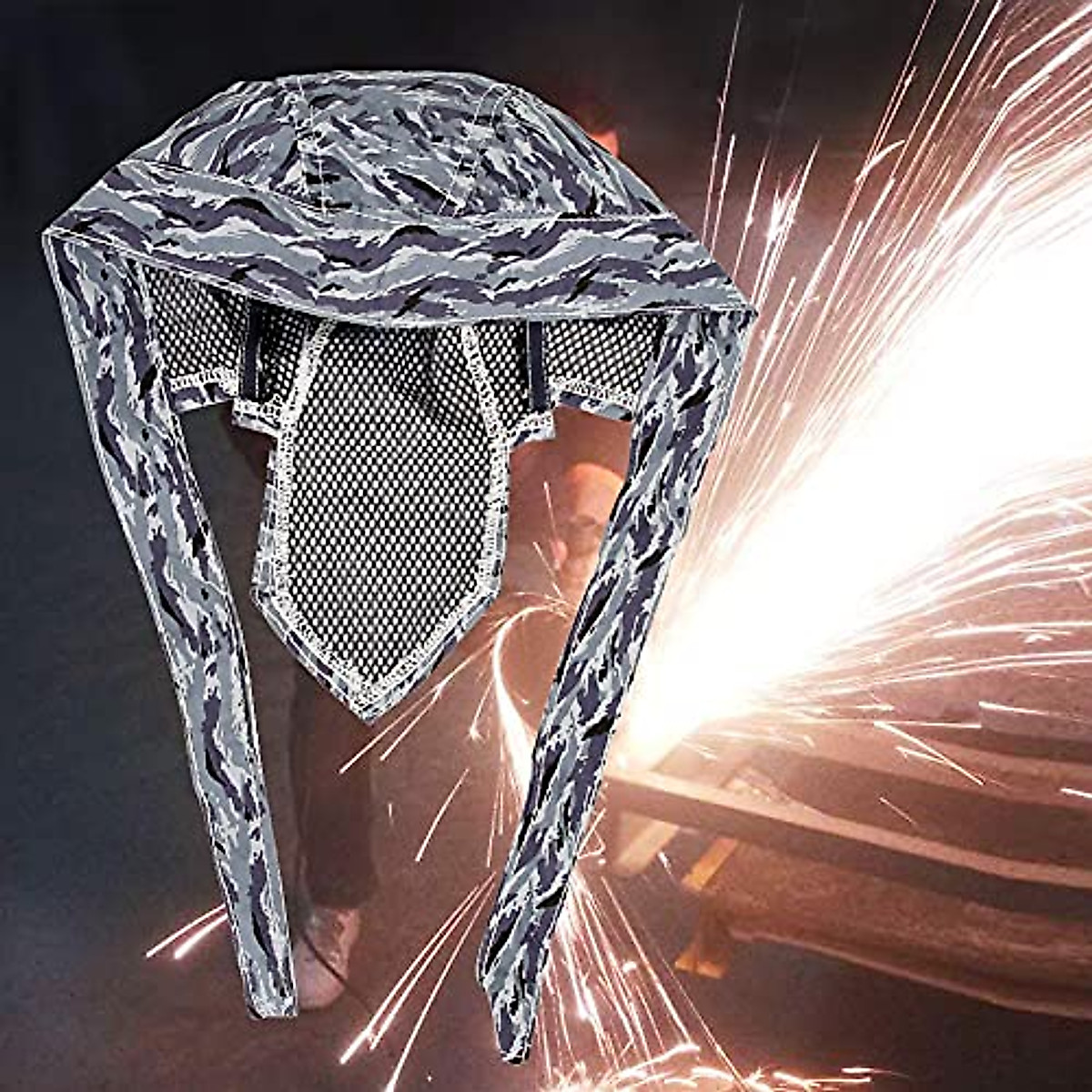 Welders Cap Helmet, Fire Head Protective Hat Adjustable Welding Safety Cap Breathable and Cool for Mechanical Operations, Metal Processing