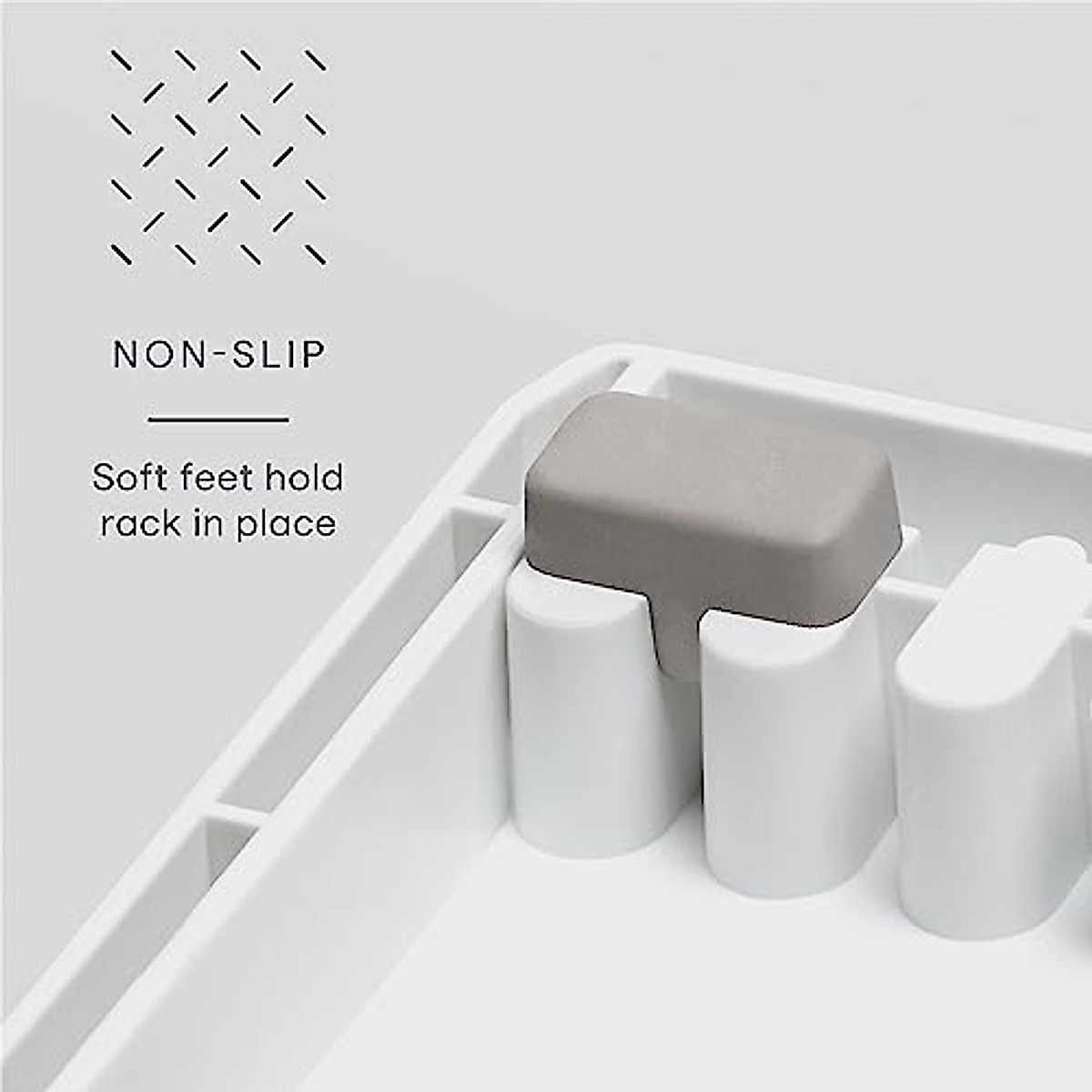 YouCopia StoreMore Cookware Rack Adjustable Pan Organizer, White