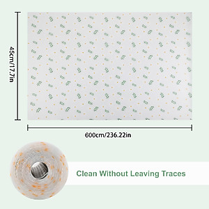 Cabinet Liner, 18 Inches X 20 Ft Shelf Liner for Kitchen Cabinets Non-Adhesive Drawer Liner with 60pcs Double-Sided Tape Waterproof EVA Kitchen Liner for Shelves Kitchen Drawer Refrigerator