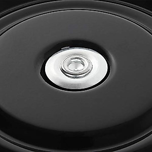 2 Pack 7 Inch Heavy Duty Bar Stool Swivel Replacement for Recliner Chair, Square Swivel Mechanism for Furniture, Seat Swivel Base Bar Stool Swivel Mount Plate, Ball Bearing Swivel Boat Seat, Black