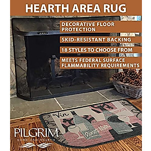 Pilgrim Home and Hearth, 36 x 23, Mixed 19621 Pinot Noir Fireplace Rug