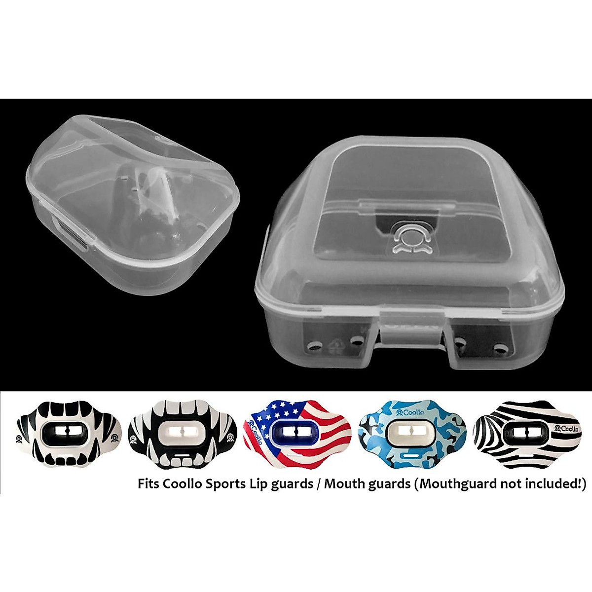 COOLLO SPORTS Mouth Guard Case Lip Guard Mouthpiece Case for Most Brand Mouthguard (Lip Guard Case/1pc)