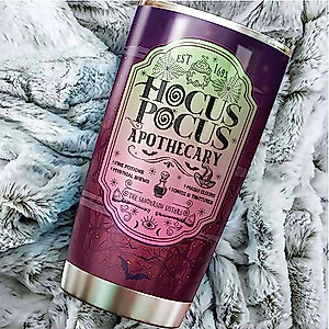 Cosmos Hall Halloween Gifts - Halloween Decorations - Halloween Mugs - Witch Broom Gifts For Friends - Witchcraft Tumbler For Women - Apothecary Gifts Cup For Coworker, Bestie, Men - 20oz Tumbler