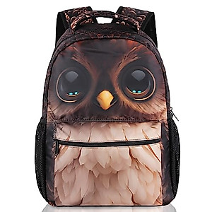 Owl Backpack for Boys Girls large 17-inch Laptop Travel Laptop Daypack School Bag with Multiple Pockets