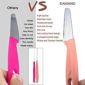 EANINNO Paring Knife Set-4 Paring Knives 4 Cover, Upgraded 3.8 inch Small Peeling Fruit Knife Stainless Steel Kitchen Sharp Cutting Vegetable with Sheath Thickened Blade Handle