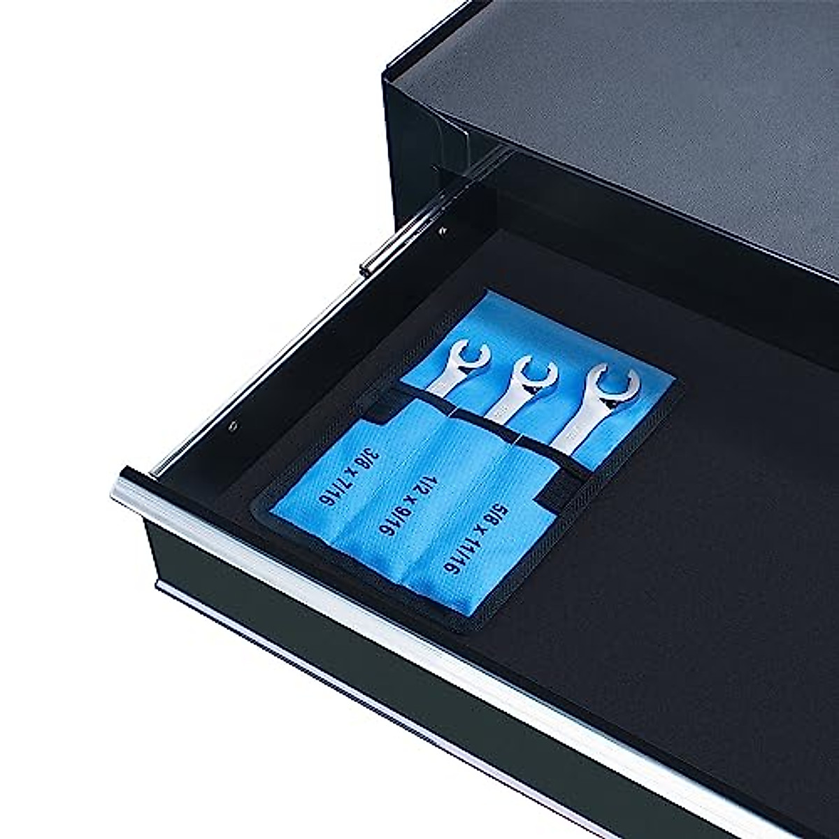 3-Piece Premium Double-End SAE Flare Nut Wrench Set, Size 3/8”, 7/16”, 1/2”, 9/16”, 5/8”, 11/16” | Cr-V Steel, 6-Point Head, 15° Offset | Perfect Line Wrench for Fuel, Brake, Air Conditioning and More