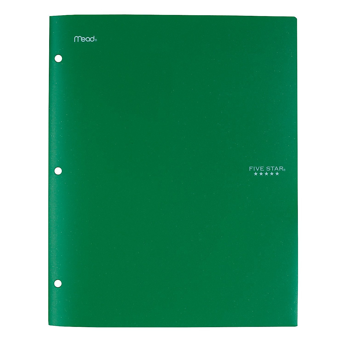 Five Star 4 Pocket Folders, Plastic, Folders with Pockets, Black, Blue, Red, Green, 4 Pack (38083)