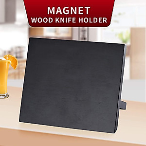 JOPROCH Oak Magnetic Kitchen Knife Holder,Magnetic Stand for Beautiful Kitchen Decor，Universal Knife Tool Display and Placement Rack with Strong Magnet