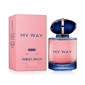 Giorgio Armani My Way Intense for Women Eau de Parfum Spray Rechargeable Refillable, 1.7 Ounce