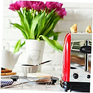 HEMOTON 1 Set Toaster Grill Silicone Baking Pans Pizza Oven Pizza Accessories Blue Toaster 2 Slice Toaster Oven Covers Bread Maker Metal Toast Rack Toast Machine Part Sandwich Rack