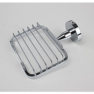 qinisi Brass Bathroom Accessories Soap Basket Lavatory Soap Dish Holder Wall Mounted Chrome