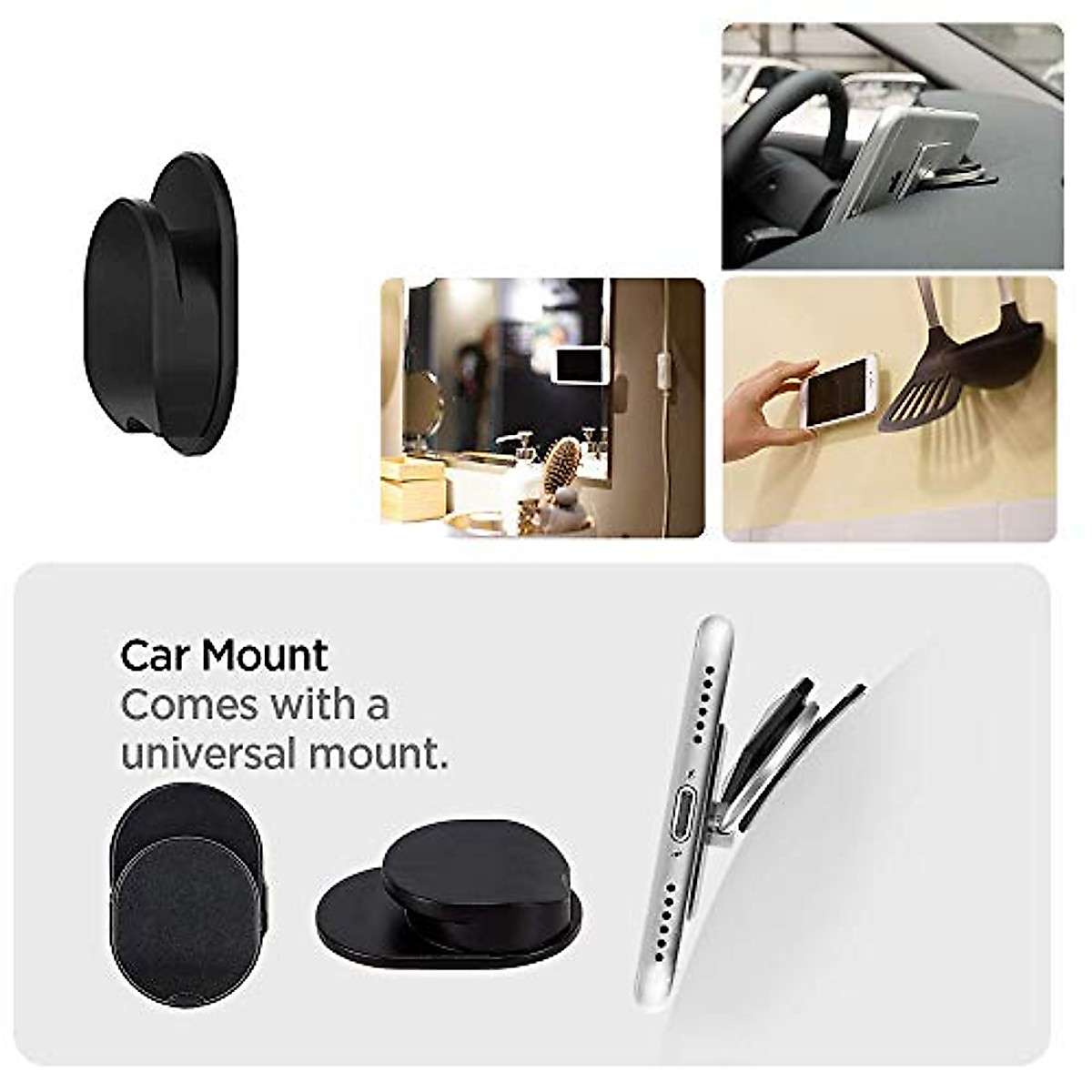 Phone Ring Holder Stand Rose Gold Pink Geometric Marble Universal Thin Finger Ring Grip 360° 180°Flip Ring Stand Grip Mount Compatible for Smartphones