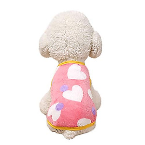 HonpraD Turtle Pet Clothes Product Bust Winter Dog Leopard Print for Autumn Pet Supplies Dog Shirt Medium Girl Jacket