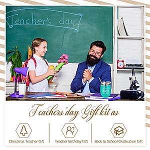 Didaey 36 Pcs Teacher Appreciation Gift Sets 12 Oz Teacher Wine Tumbler for Women Valentines Day Gift for Teacher Thank You Gift Teacher Birthday Gifts Best Teacher Ever Cup and Keychain (Mint)