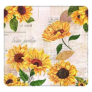 InterestPrint Vintage Sunflowers on Postcards Newspaper Women's Zip Wallet Ladies Clutch Travel Purse Wrist Strap, Design #5, 4.13"(L) x 1.02"(W) x 8.31"(H)