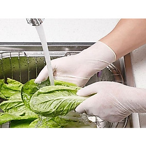 Powdered Disposable Latex Gloves for Foodservice Comfortable Pack of 100