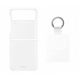 SAMSUNG Galaxy Z Flip3 Clear Cover with Ring - Official Case - Plastic,Foldable, Transparent