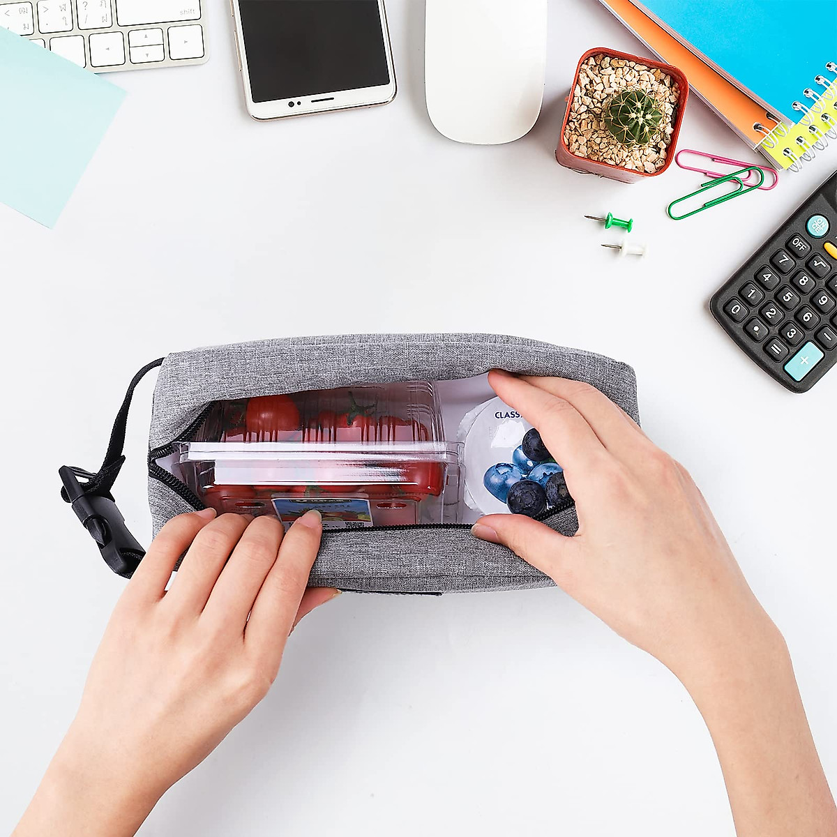 Small Cooler Bag Freezable Lunch Bag for Work School Travel,Leak-proof Small Lunch Bag,Small Insulated Bag For Kids/Adults,Freezer Lunch Bags,Freezable Snack Bag,Mini Lunch Bag Fit For Yogurt